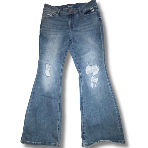 Edgely | Jeans | Guc Maurices Edgely Flare High Rise Ripped Jean Med ...